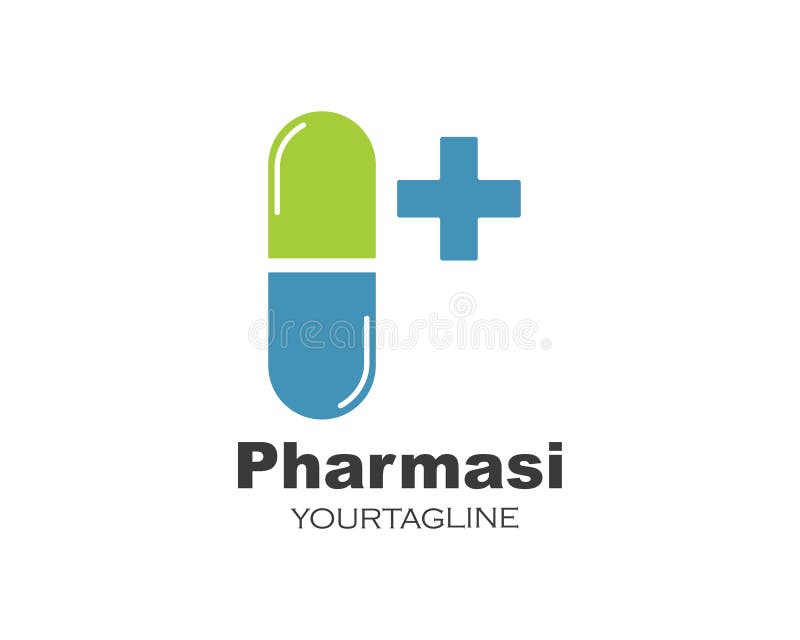 Pharmacy Logo Icon Vector Illustration Stock Vector - Illustration of ...