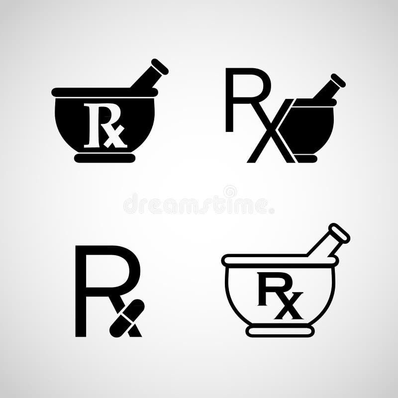 Pharmacy Symbols stock vector. Illustration of store - 29611384