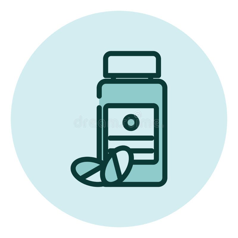 Pharmacy medication, icon stock vector. Illustration of icon - 259397166