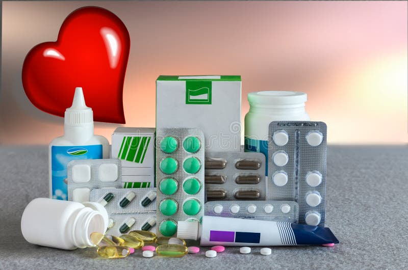 Pharmacy and Medicine: Different Types of Dosage Forms Stock Photo ...