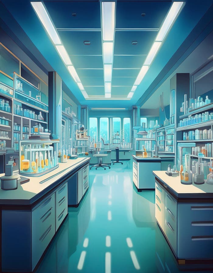 Pharmacy, Medicine and Research, Laboratory with Interior Stock ...