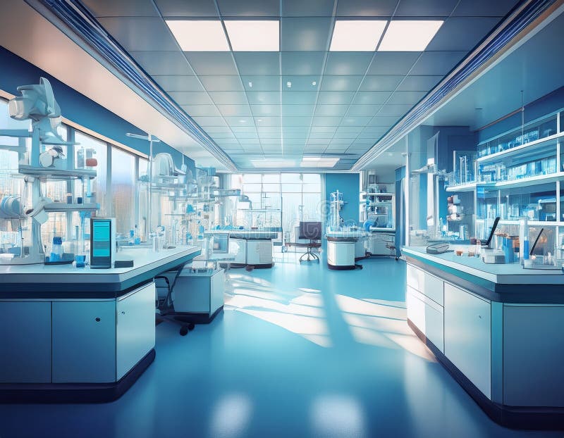 Pharmacy, Medicine and Research, Laboratory with Interior Stock ...