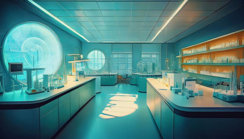 Pharmacy, Medicine and Research, Laboratory with Interior Stock ...