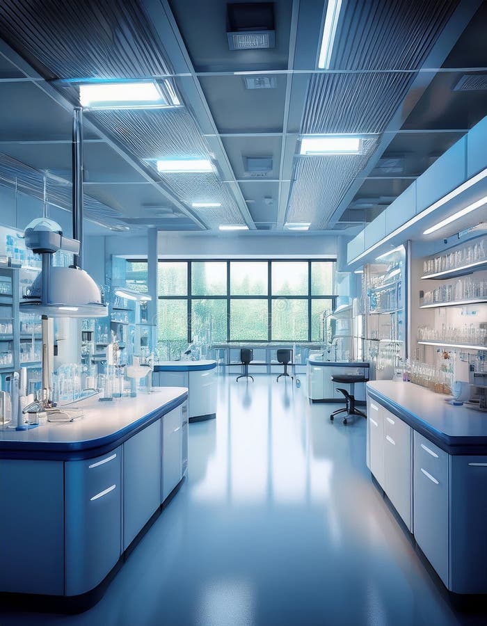 Pharmacy, Medicine and Research, Laboratory with Interior Stock ...