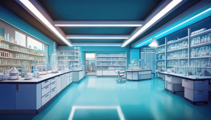 Pharmacy, Medicine and Research, Laboratory with Interior Stock ...