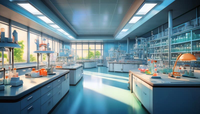 Pharmacy, Medicine and Research, Laboratory with Interior Stock ...