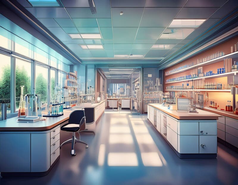 Pharmacy, Medicine and Research, Laboratory with Interior Stock ...