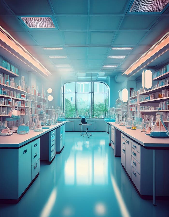 Pharmacy, Medicine and Research, Laboratory with Interior Stock ...
