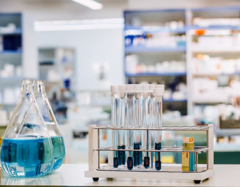 Pharmacy, Medicine and Research, Laboratory with Interior Stock ...