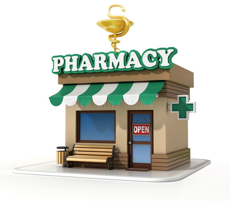 Pharmacy Store 3d Stock Illustrations – 671 Pharmacy Store 3d Stock ...