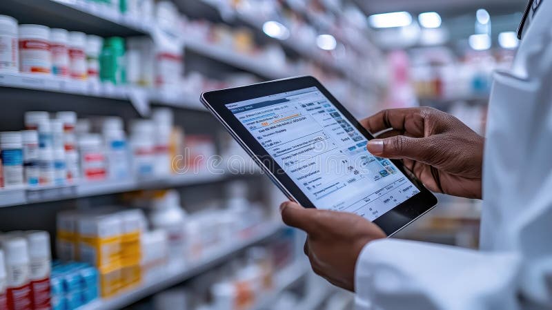 Pharmacy Staff Leverage Tablets for Efficient Digital Inventory ...