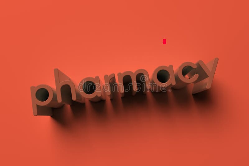 Pharmacy, Typography, CGI, Keywords for Design Texture, Background. 3D ...