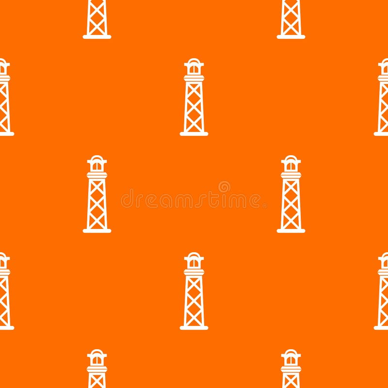 Pharos Pattern Vector Orange Stock Vector - Illustration of navigation ...