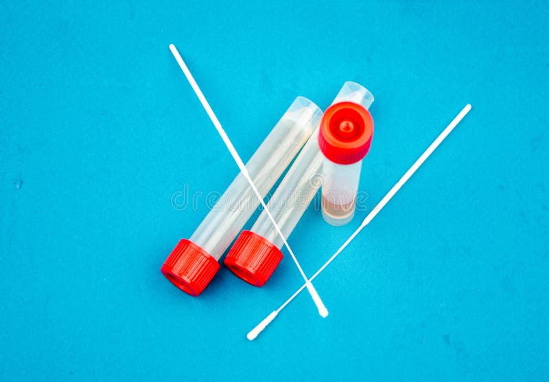 Pharyngeal swab and tube stock photo. Image of patient - 39658806