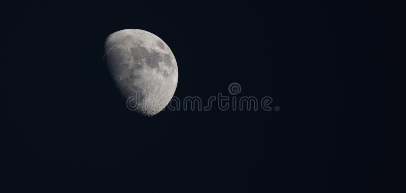 Phase of the Moon Highly Detailed Photo Stock Photo - Image of luna ...