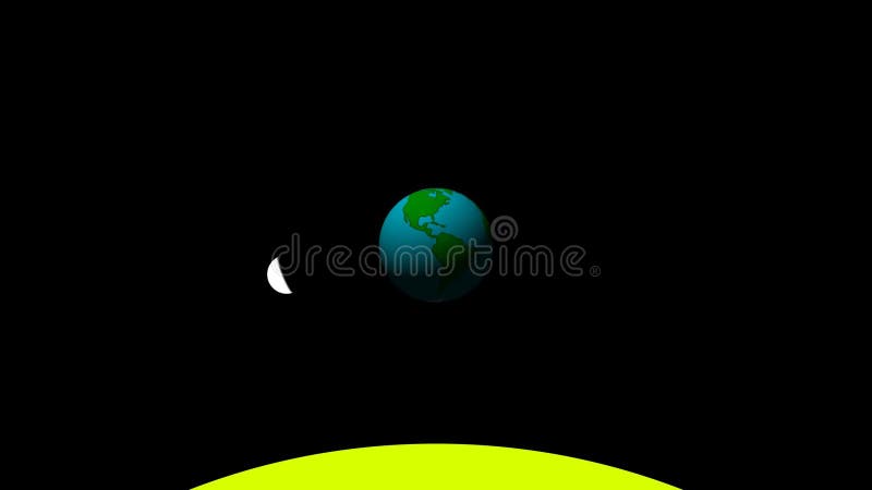 Phase of the Moon while Orbiting Around Planet Earth in an Accurate ...