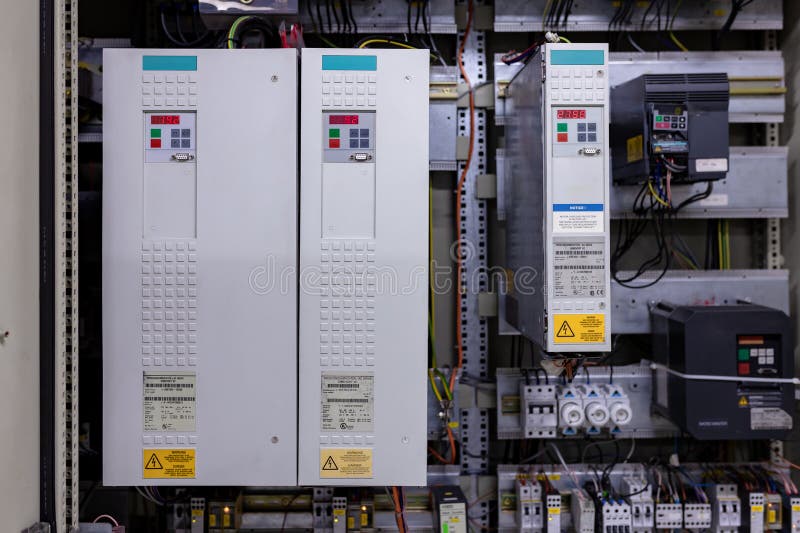 3 Phase Power Inverter Used in Industrial Plants Stock Image - Image of ...