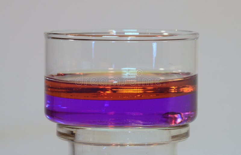 Phase Separation in Liquids Stock Photo - Image of level, chemistry ...