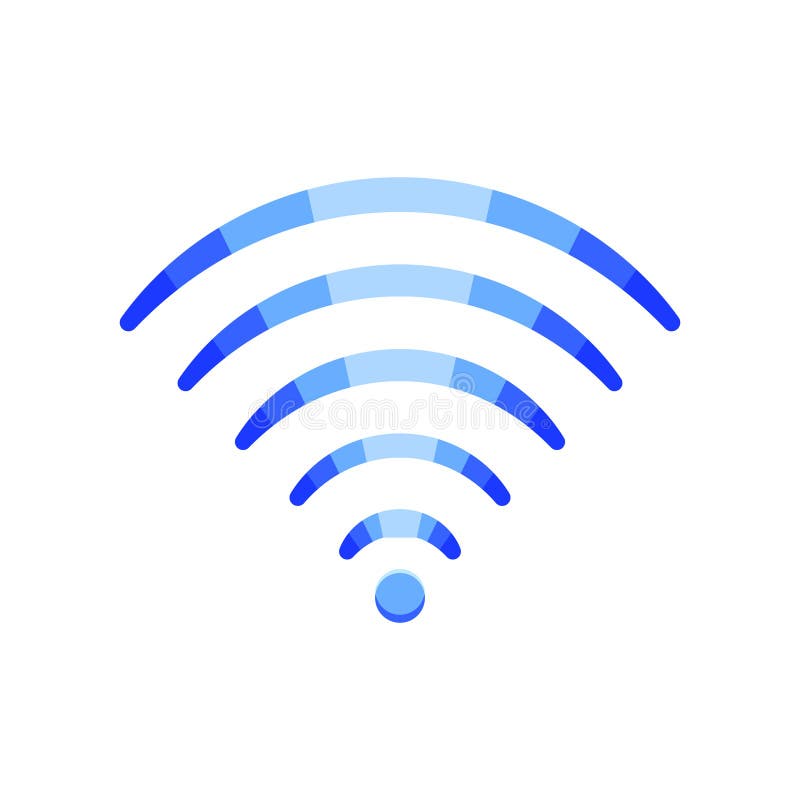 Phase Wireless Signal Wave Cartoon Vector Illustration Stock ...