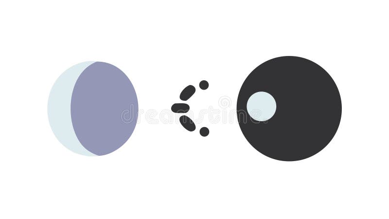 Phased Eye Movement. Observation, Visual Analysis, and Progress. Vector ...