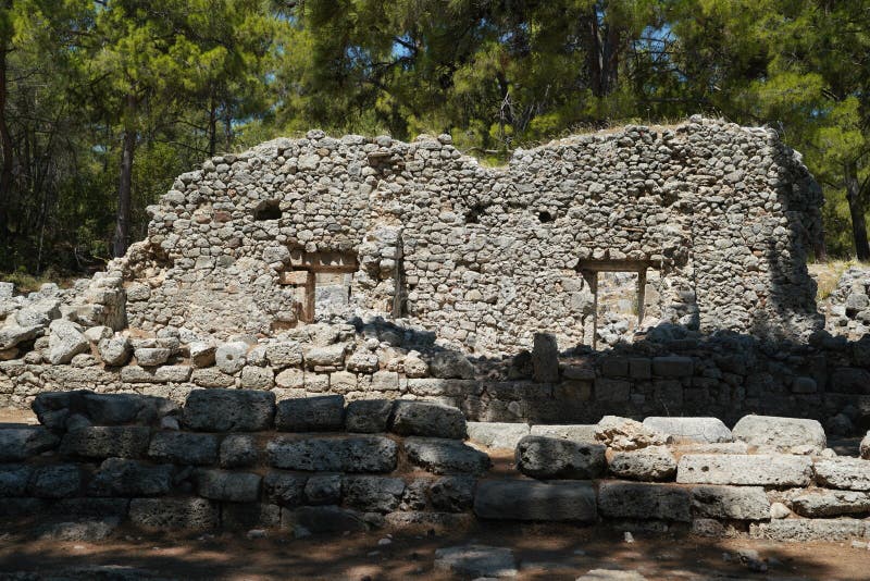 Phaselis Ancient City in Kemer, Antalya, Turkiye Stock Image - Image of ...
