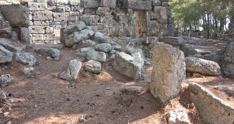 Phaselis stock image. Image of acropolis, background - 57606929