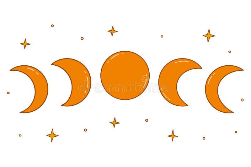 Lunar Eclipse, Initial Phase. Hand Drawn Vector Stock Vector ... Lunar Eclipse, Initial Phase. Hand Drawn Vector Stock Vector ...