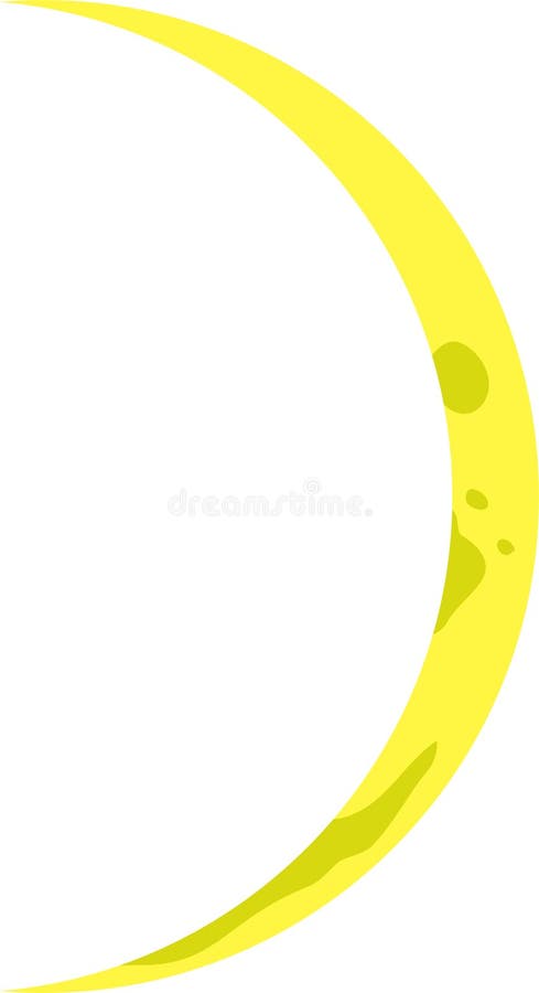 Phases of the yellow moon stock vector. Illustration of event - 198388052