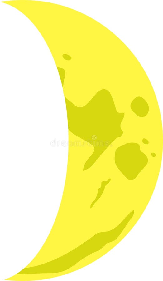 Phases of the yellow moon stock vector. Illustration of astronomy ...