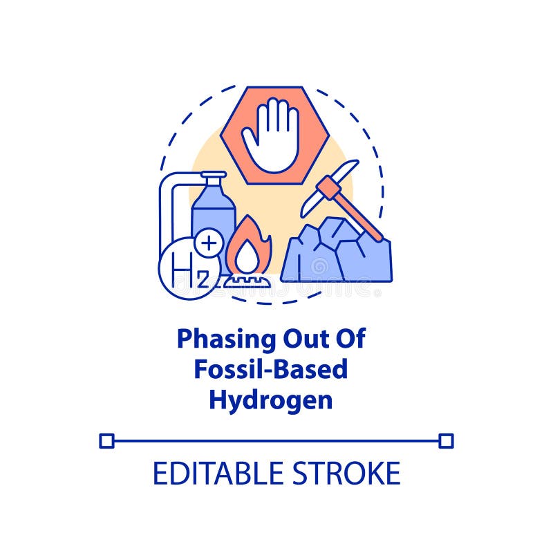 Phasing Out of Fossil Based Hydrogen Concept Icon Stock Vector ... Phasing Out of Fossil Based Hydrogen Concept Icon Stock Vector ...