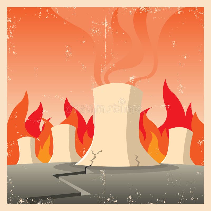 Phasing Out Nuclear Power stock illustration. Illustration of natural ...