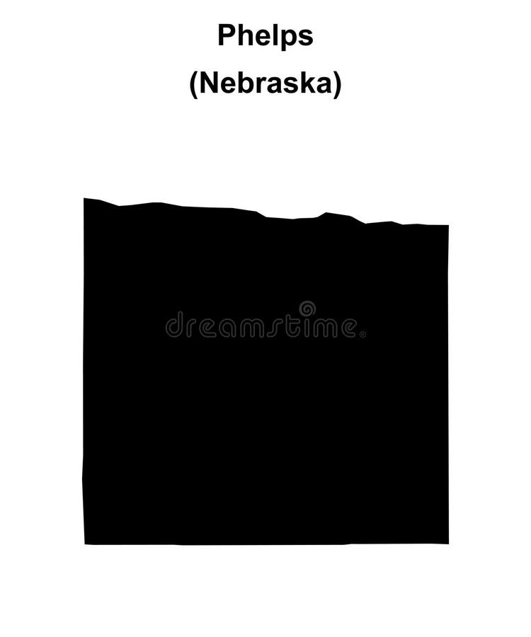 Phelps outline map stock vector. Illustration of territory - 361726050