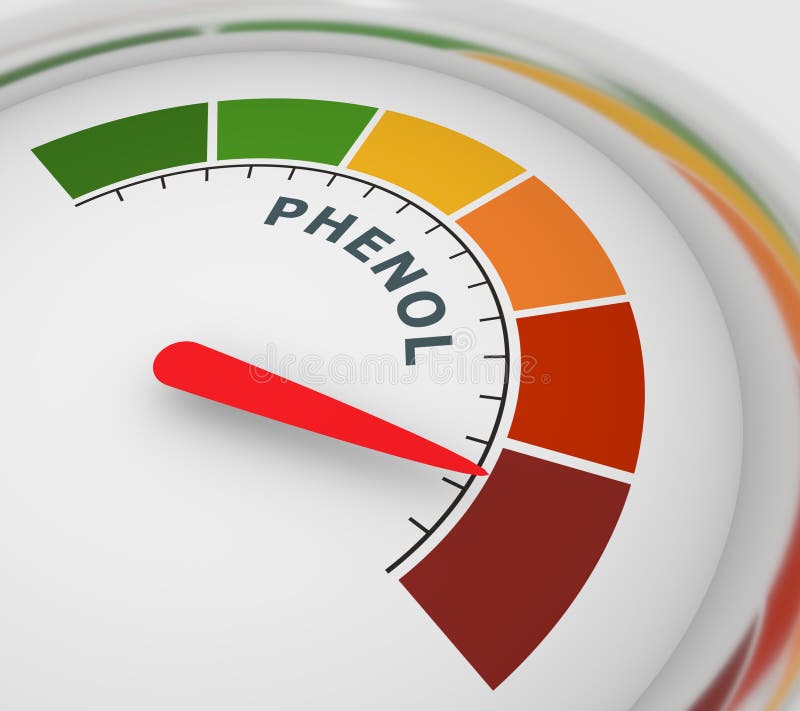 Phenol measuring process stock illustration. Illustration of ...