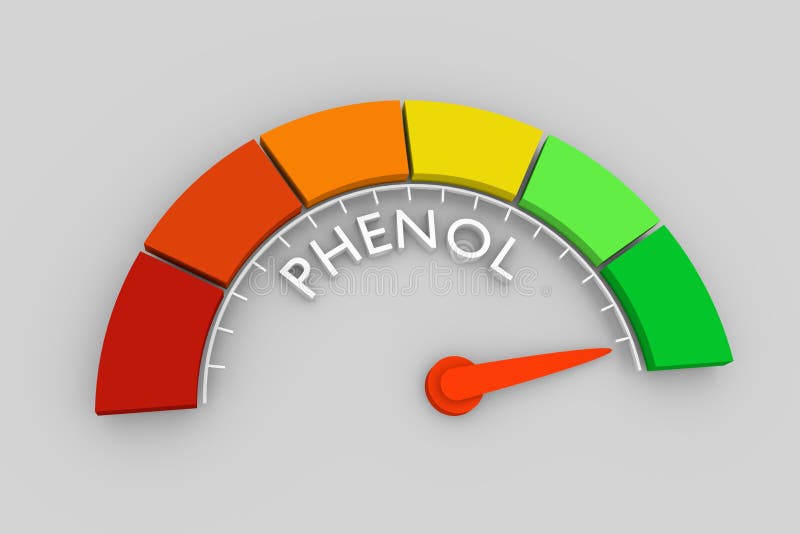 Phenol measuring process stock illustration. Illustration of arrow ...