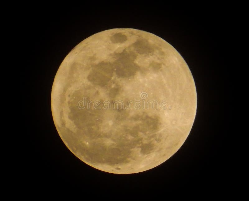 The Phenomenon of the Full Moon is Amazing Stock Photo - Image of ...