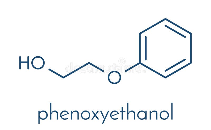 Phenoxyethanol Preservative Molecule. Used in Cosmetics, Vaccines ...