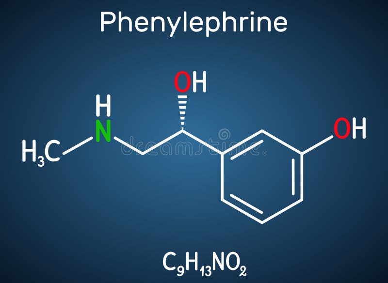 Phenylephrine Molecule. it is Nasal Decongestant with Potent ...