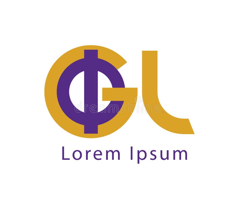 Phi and GL Logo Design stock vector. Illustration of semiotic - 83704291