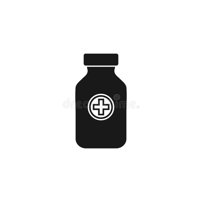 Phial vial Icon. stock vector. Illustration of vector - 224995614