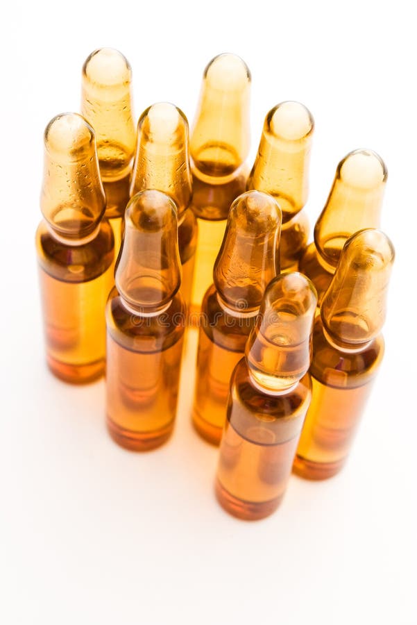 Brown phials isolated stock photo. Image of pharmaceutics - 8156912