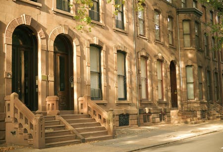 Philadelphia Brownstones stock image. Image of realestate - 1100581