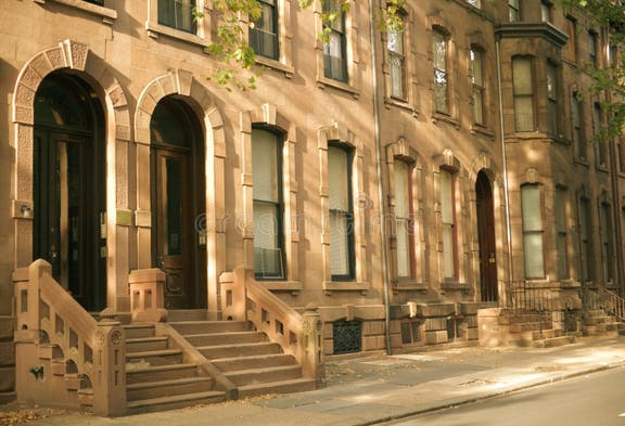 Philadelphia Brownstones stock image. Image of realestate - 1100581