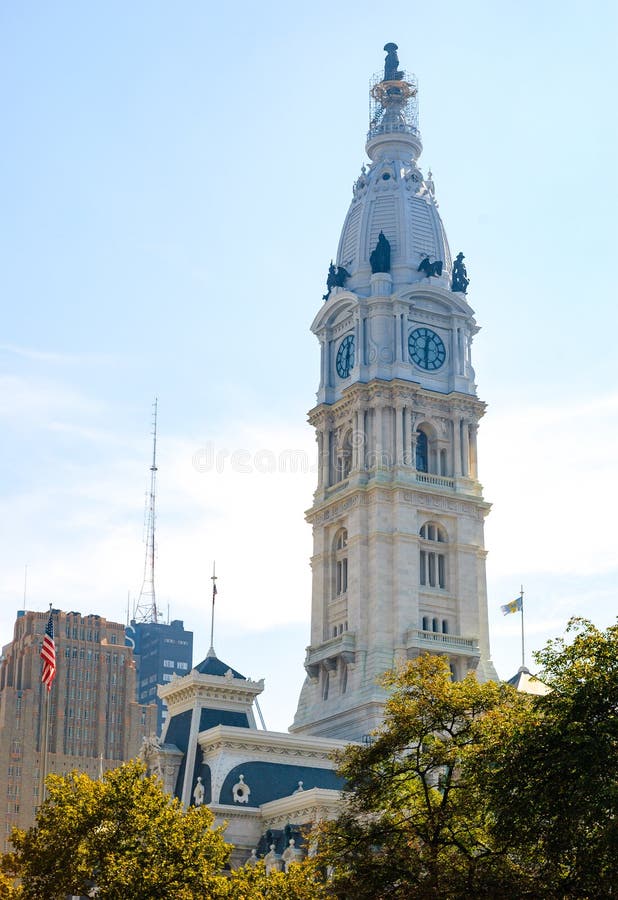 Philadelphia City Hall editorial stock image. Image of government ...