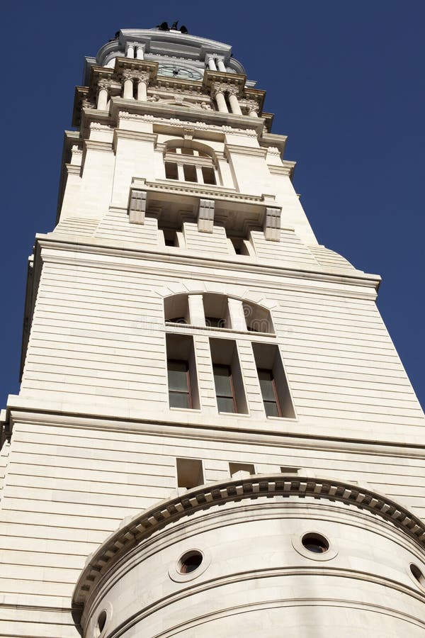 Philadelphia City Hall Tower Stock Photo - Image of clock, stone: 62816522