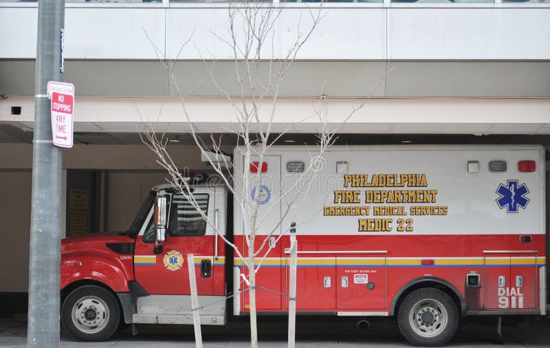 Philadelphia Fire Department Ambulance Editorial Stock Image - Image of ...
