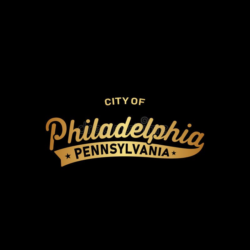 City of Philadelphia Lettering Design. Philadelphia, Pennsylvania ...