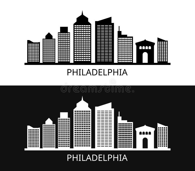 Philadelphia Icon Illustrated in Vector on White Background Stock ...