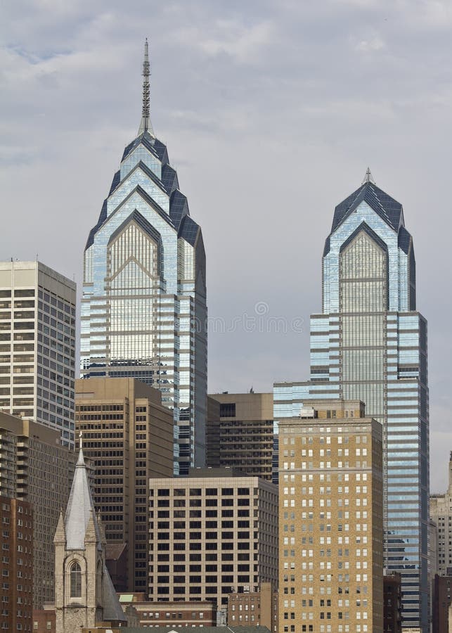 Philadelphia Liberty I and Liberty II Stock Photo - Image of ...