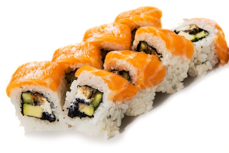 Philadelphia maki stock image. Image of fish, restaurant - 43080955
