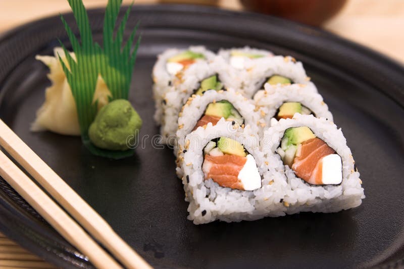 Philadelphia Roll stock photo. Image of gourmet, asian - 736202